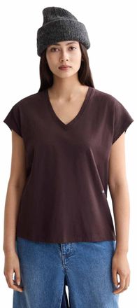 Scotch & Soda Slub V-Neck T-Shirt, Chocolate U290, XL