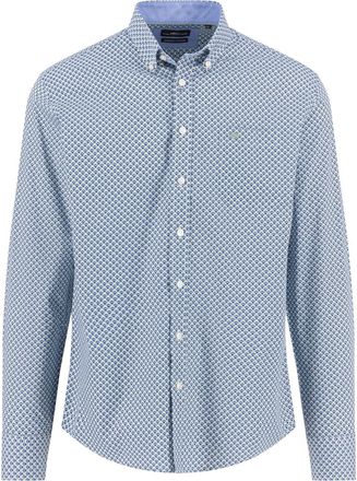 Fynch-Hatton Hemd aus Baumwolle mit grafischem Allover-Print und Button-Down-Kragen fern/XXL