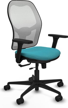 Piqueras y Crespo Isomalla Jorquera Stuhl mit 3D-Armen, h&ouml;henverstellbare Lendenwirbelst&uuml;tze, ausgestattet mit Syncro/Traslack und eingespritztem Schaum. Mit Rollen von