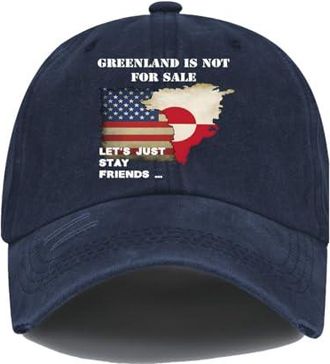 Generic Greenland is Not for Sale Casquette Groenland Baseball Casquettes Femme Homme, Bleu marine, 53