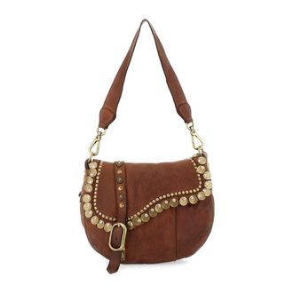 Campomaggi Femme, Sacs, Brun, Taille: ONE Size Sac bandouli&egrave;re en cuir