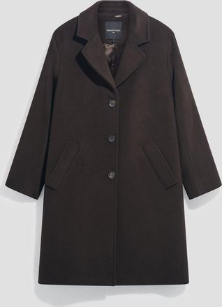 Gerard Darel Manteau droit en laine vierge - AILA - Cinnamon