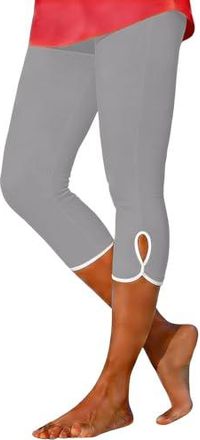 Generic Pantalon de yoga pour femme avec taille, d&eacute;coup&eacute;, confortable, extensible, legging de compression, grande taille, pantalon de gymnastique et de yoga 2