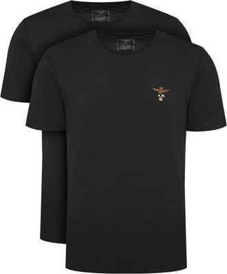 Aeronautica Aeronautica Militare T-Shirt-Set AM1UTI001B Schwarz Regular Fit
