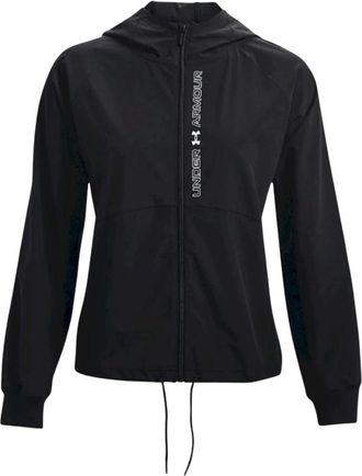 Under Armour Femme, Sport, Noir, Taille: 42 FR Veste tiss&eacute;e &agrave; fermeture &eacute;clair int&eacute;grale