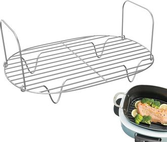 Generico Einsatz f&uuml;r Dampfgarer: 27,9 cm Edelstahl-Dampfgarer mit Griffen, Topfuntersetzer f&uuml;r T&ouml;pfe | Mehrzweck-Schnellkochtopfzubeh&ouml;r f&uuml;r die Hausk&uuml;che