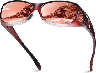 Duco SURLUNETTES SOLAIRES POLARIS&Eacute;ES course &agrave; pied, cyclisme, tennis, conduite, sport et loisirs - Pour hommes et femmes - Protection anti UV 400 8953 (M -