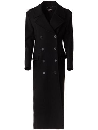 Stella McCartney manteau en laine &agrave; boutonni&egrave;re crois&eacute;e - Noir