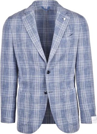 Luigi Bianchi Mantova Homme, Vestes, Bleu, Taille: M Giacca Sfiancata