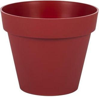 Eda Blumentopf rund Toskana, Ø 20 cm - Volumen 3 l - Ø 20 x H 17 cm - Rubinrot