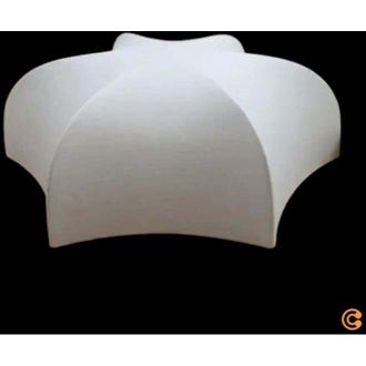Ferm Living [GEBRAUCHT] B-Ware Ferm Living Wandleuchte Wandlampe Poem Leuchte &oslash; 58 Cm Stahl Vlies Wei&szlig;