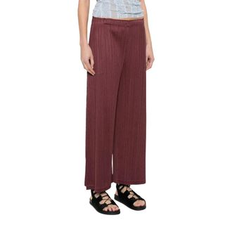 Issey Miyake Damen, Hosen, Rot, XLGr&ouml;&szlig;e