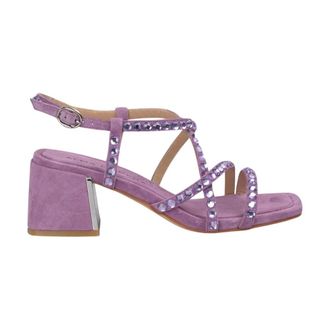 Alma En Pena Alma EN Pena, Femme, Chaussures, Violet, Taille: 41 EU Brides sandales talon strass