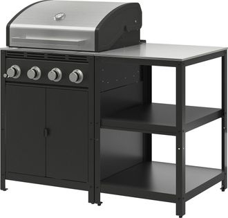 IKEA GRILLSK&Auml;R Gasgrill mit K&uuml;cheninsel