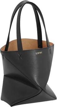 Loewe Tote Mini Puzzle Fold en cuir de veau brillant
