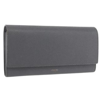 Celine Portefeuille long vintage Pre-owned - Femme - Pre-owned - Gris - Taille: ONE Size