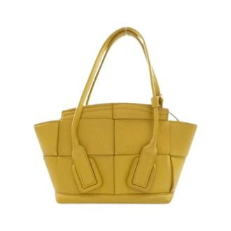 Bottega Veneta Sac bandouli&egrave;re en cuir de ch&egrave;vre Pre-owned - Femme - Pre-owned - Jaune - Taille: ONE Size