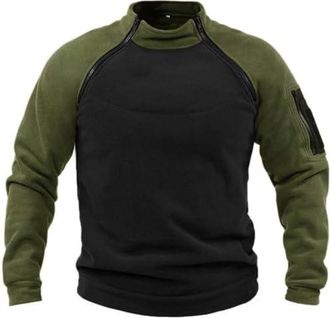 Onsoyours Vestes dhiver en Polaire pour Homme Chaud sans Capuche pour des Sports Manteau Veste Tactique Militaire dautomne Le Travail et Le Loisir Z1 Armée Vert