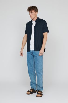 Matinique Kurzarmhemd Gerade Passform navy blue