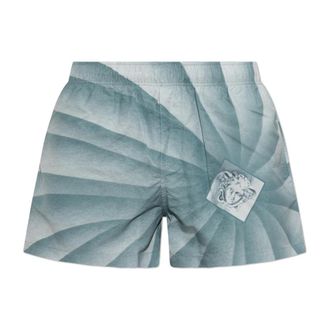 Versace Homme, Maillots de bain, Bleu, Taille: S Le short de bain imprim&eacute; Vortex
