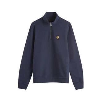 Belstaff Quarter-Zip-Sweatshirt - - Sweatshirts & Hoodies - Herren - Blau - M