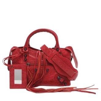 Balenciaga Sac &agrave; main en cuir Pre-owned - Femme - Pre-owned - Rouge - Taille: ONE Size