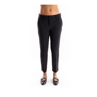 Marella Schwarze Stretch-Viskose-Hose - - Trousers - Damen - Schwarzk - XS