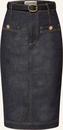 Self Portrait Self-Portrait Jeansrock blau