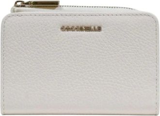 Coccinelle Femme, Accessoires, Blanc, Taille: ONE Size Portefeuille zipp&eacute; en cuir avec compartiments int&eacute;rieurs