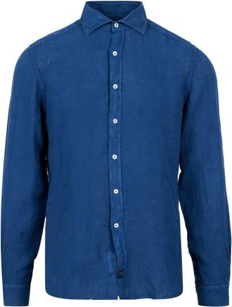 Fay Homme, Chemises, Bleu, Taille: M Casual Chemises