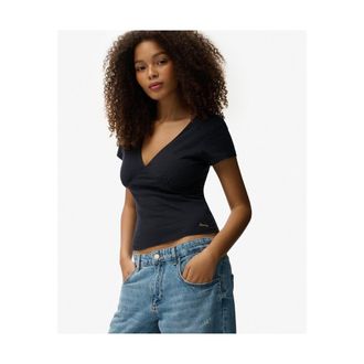 Superdry Haut corset &agrave; manches courtes