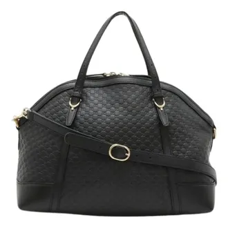 Gucci Pre-owned Microguccissima Leather 2Way Tote Bag - Femme - Pre-owned - Noir - Taille: ONE Size