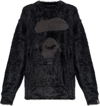 A Bathing Ape A Bathing Ape, Homme, Pulls, Noir, Taille: L Pull Ras du Cou