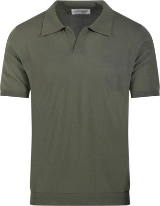 Roberto Collina Homme, Tops, Vert, Taille: XL Polo en Lin