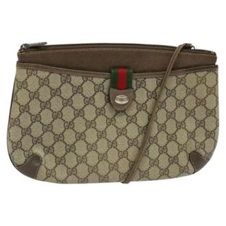 Gucci Pre-owned Cuir sacs-gucci - Femme - Pre-owned - Beige - Taille: ONE Size