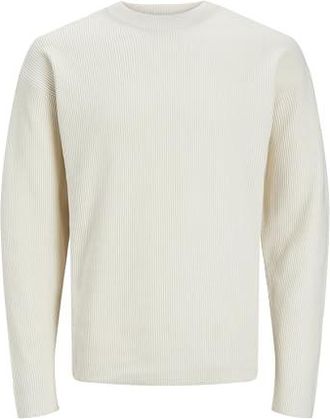 Jack & Jones Jprccspring Perfect Knit Crew Neck Pull en Tricot, Lait damande, XL Homme