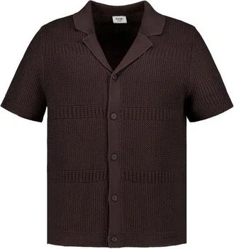 Joop Herren Kurzarmhemd braun
