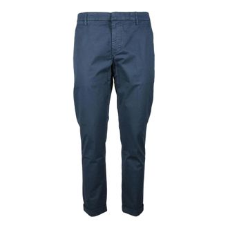Dondup Homme, Pantalons, Bleu, Taille: W34 Pantalon en Coton et &Eacute;lasthanne