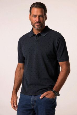 JP1880 Poloshirt Poloshirt Halbarm Piqu&eacute; Alloverdruck Vintage Look