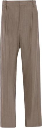 Victoria Beckham Femme, Pantalons, Gris, Taille: 36 FR Pantalon Droit Large