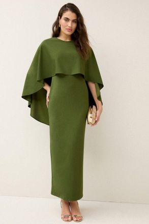 Next Maxikleid Maxikleid mit Cape (1-tlg)