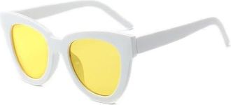 Generic Lunettes De Soleil &Agrave; Monture Large For Hommes Et Femmes, Id&eacute;ales For Les Sports Plein Air Vacances(White)