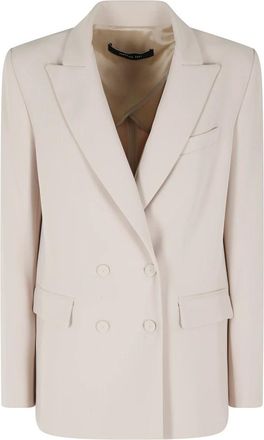 Federica Tosi Femme, Vestes, Beige, Taille: 40 FR Blazer D/P Cady