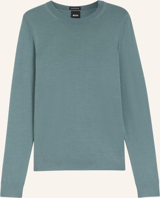 HUGO BOSS Pullover Ferpina Slim Fit blau