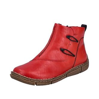 Rieker Femme Z3782 Bottes Courtes, Rouge, 40 EU