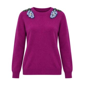 Dolce & Gabbana Pullover mit Rundhalsausschnitt - - Knitwear - Damen - Lila - M