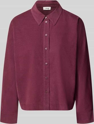 s.Oliver Red Label Langarmbluse aus Cord mit Fledermaus&auml;rmeln