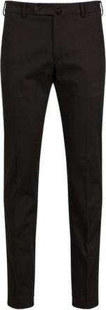 Slowear Pantalon droit &agrave; plis en coton m&eacute;lang&eacute;