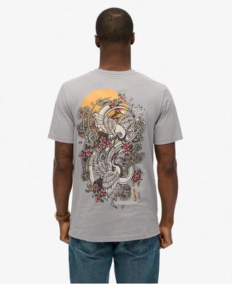 Superdry T-shirt d&eacute;contract&eacute; Vintage Logo Tokyo