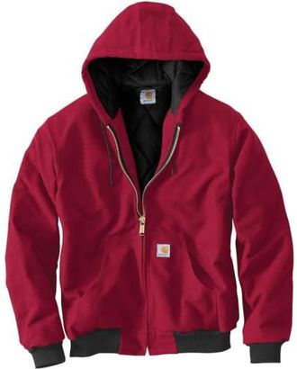 Carhartt Work in Progress 106673 Veste de sport isolée pour homme Coupe ample, Rouge Industrie, X-Large